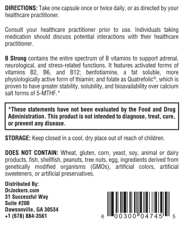 B Strong – Dr. Jockers Store