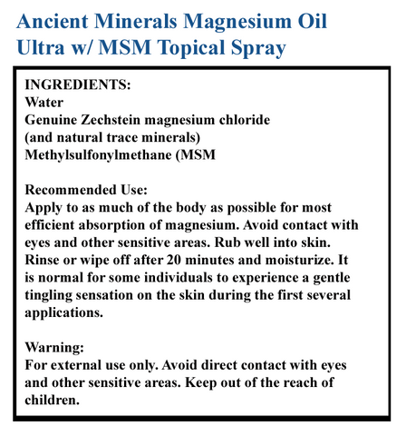 Magnesium Oil Ultra w/ MSM Topical Spray – Dr. Jockers Store